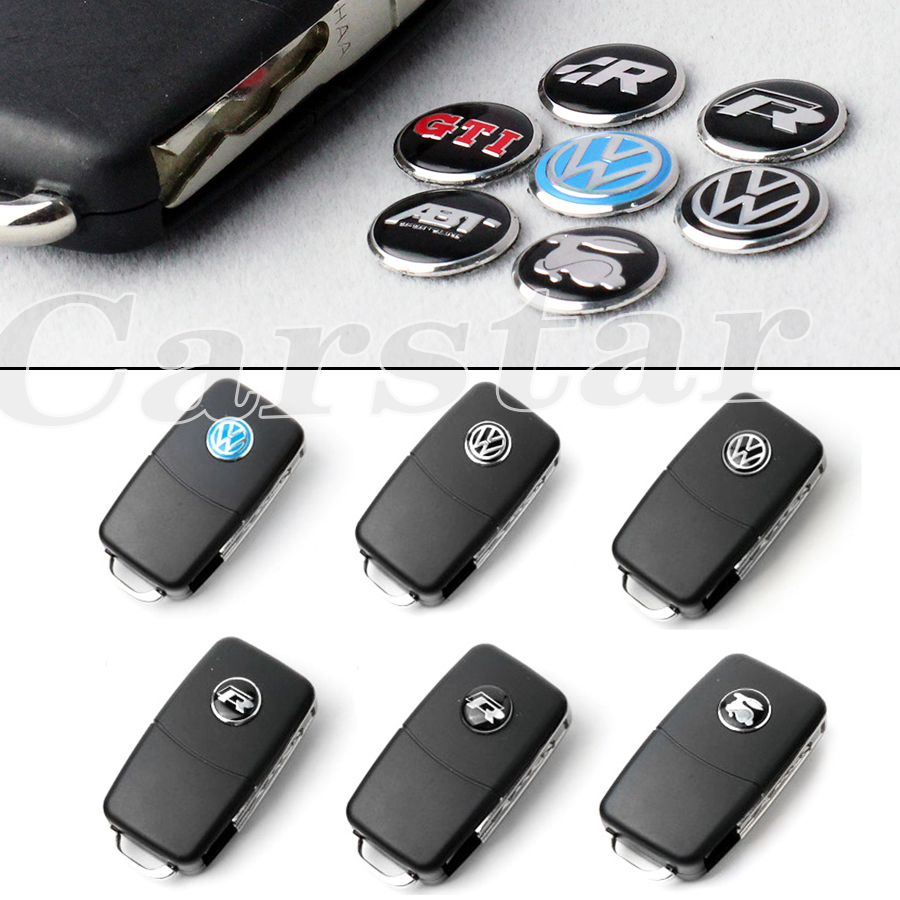 OEM 2010-2018 Volkswagen VW Key Fob Remote Metallic Badge Logo Sticker ...