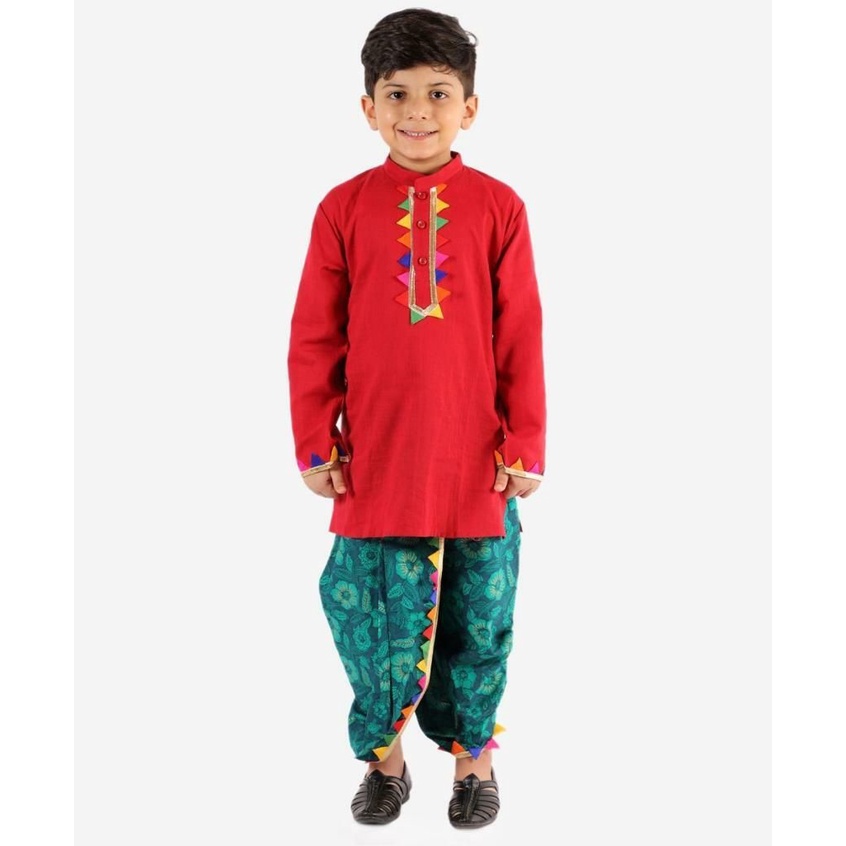 (New Arrival) Restock 2.0 Jaan Red, Green Boys Dhoti kids jippa ...