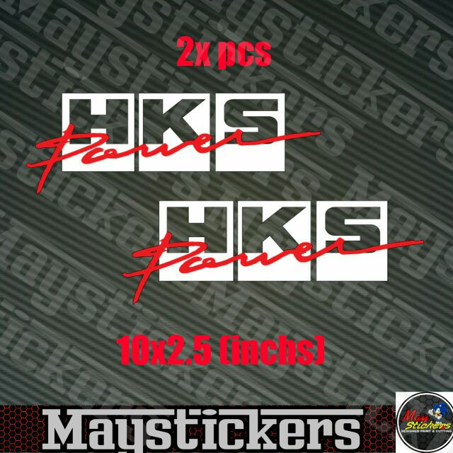 Sticker body car performance brand (HKS POWER) | Shopee Malaysia