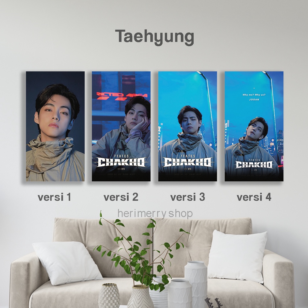 HIASAN DINDING KAYU Wall Hanging Poster Wood BTS 7 Fates Chakho 10x20 ...
