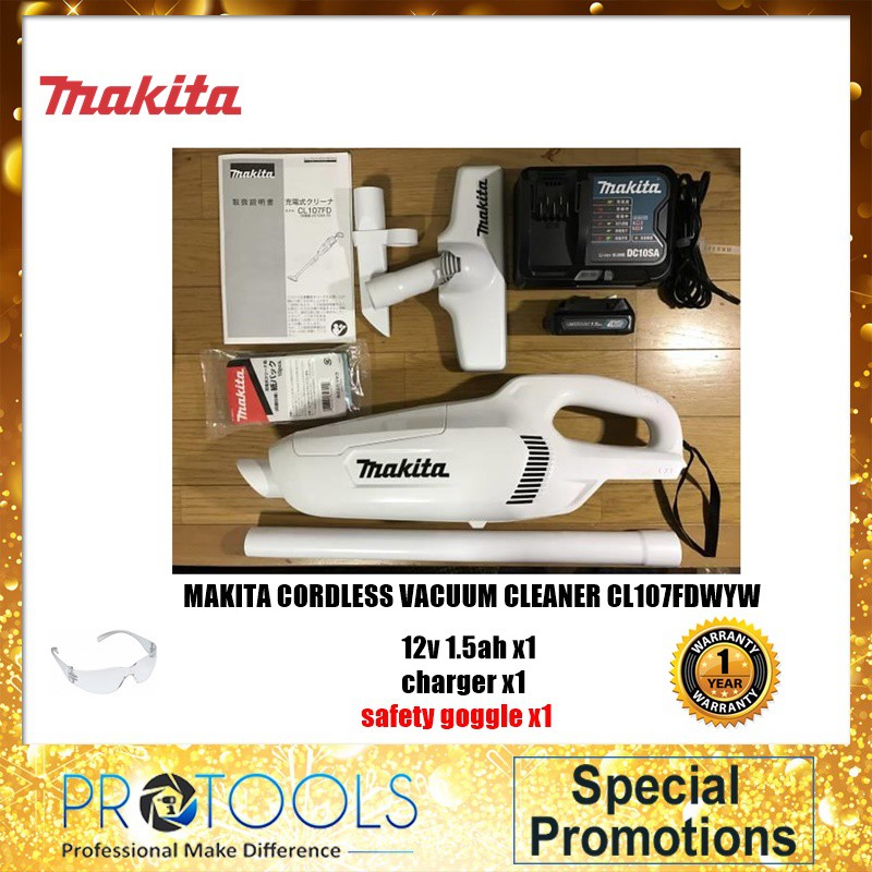 MAKITA CL107FDWYW CORDLESS VACUUM CLEANER (12V CXT SERIES) - 1 YEAR WARRANTY | Shopee Malaysia