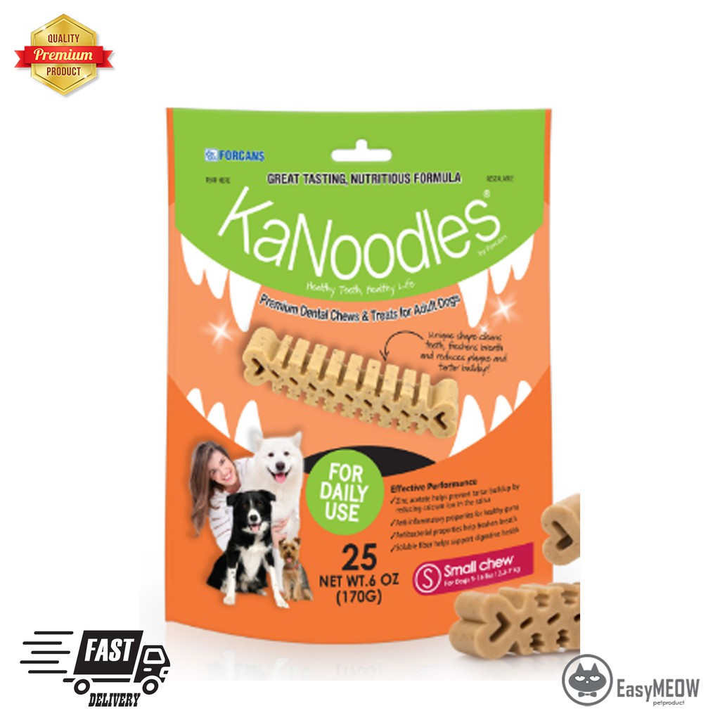 Kanoodles Dental Chew 170g - Dental Chew - Dog Snack - Dog Treat Ss-S-M ...