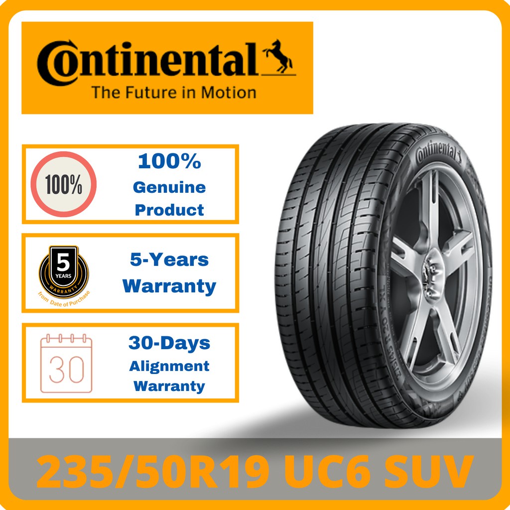 235/50R19 Continental UC6 SUV *Year 2024 | Shopee Malaysia