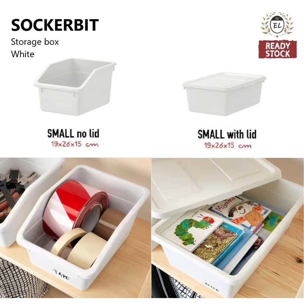 SOCKERBIT Box 19x26x15cm Ikea Box Storage Box 🔥Ready Stock🔥 Container ...