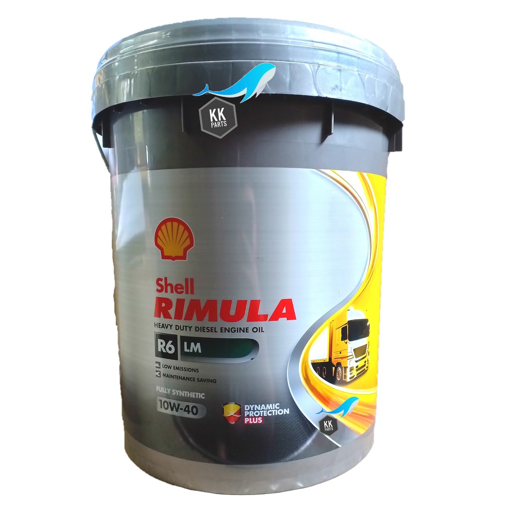 SHELL Rimula R6 LM 10W40 CK-4 Fully Synthetic Diesel Engine Oil 20L ...