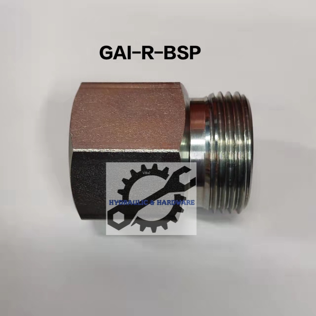 GAI-R-BSP 06L X 02 TO GAI-R-BSP 28L X 16 BITE TYPE TUBE FITTING FOR DIN 2353 FEMALE CONNECTOR ...