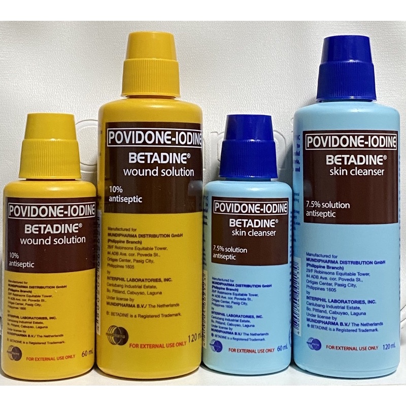 Betadine Wound Solution/ Skin Cleanser Povidone Iodine 60ml / 120ml ...