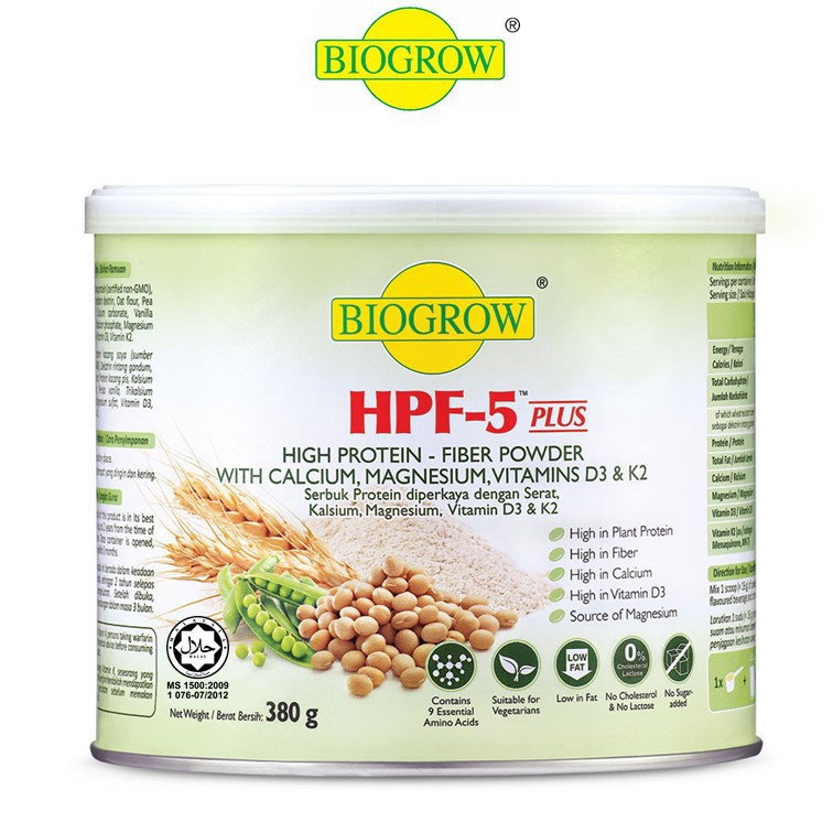 Biogrow HPF-5 PLUS with Vitamin K2 (380g) | Shopee Malaysia