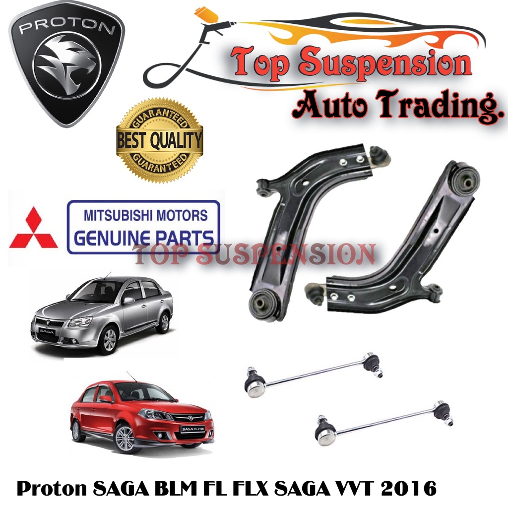 PROTON SAGA BLM FL FLX SAGA VVT 2016++ FRONT LOWER ARM+ Stabilizer Link ...