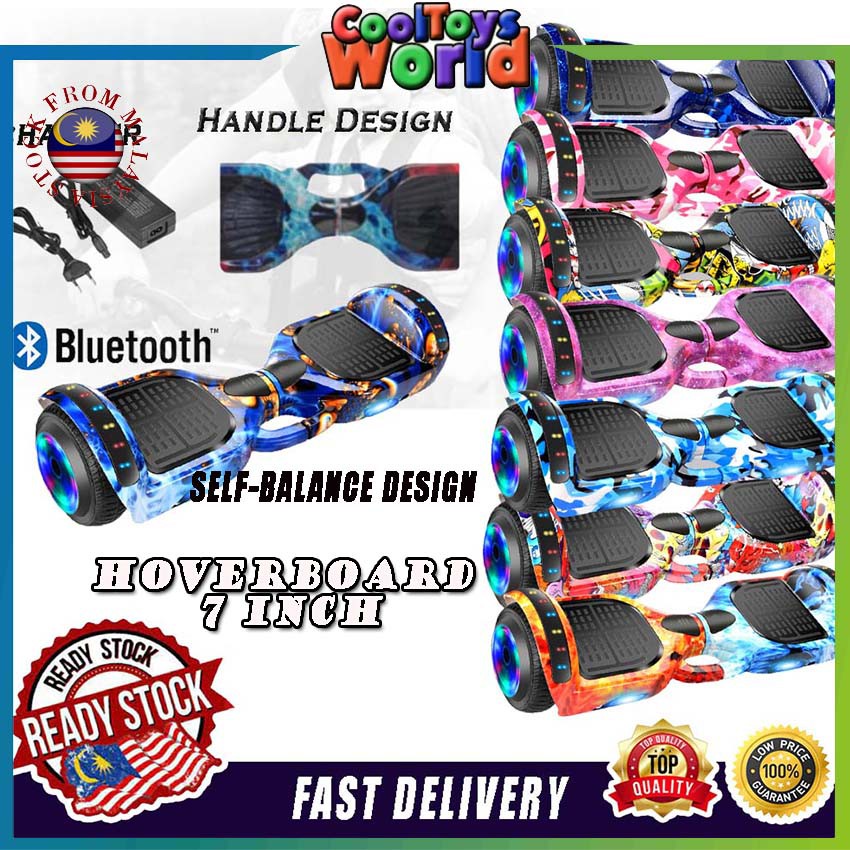 Smart wheel hoverboard 7 inch self balancing, flashing wheel with ...