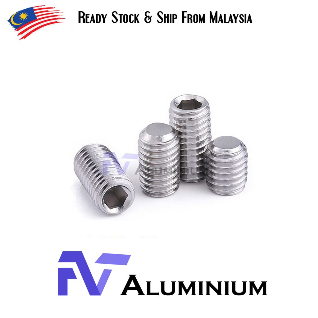 [5pcs] M3 M4 M5 M6 M8 Headless Set Screw Grub Metric 304 Stainless ...