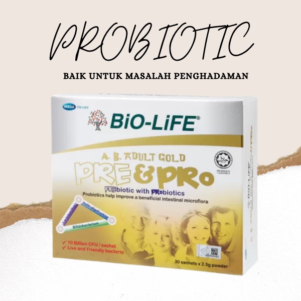 BIO LIFE A.B. ADULT GOLD PRE & PRO | Shopee Malaysia