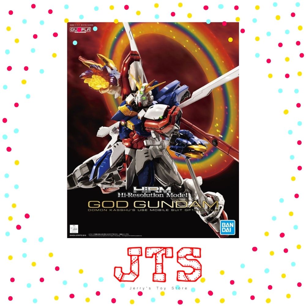 JTS BANDAI High-Resolution Model (HiRM) God Gundam 58206 1/100 Model ...