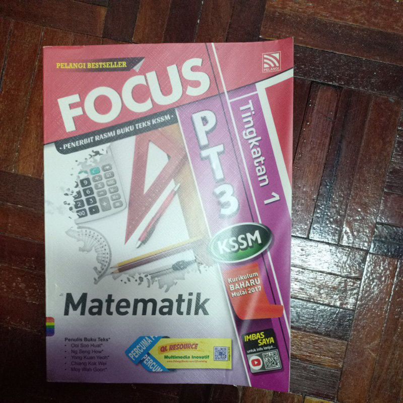 [ BUKU TERPAKAI ] PELANGI FOCUS PT3 Tingkatan 1 KSSM Matematik | Shopee Malaysia