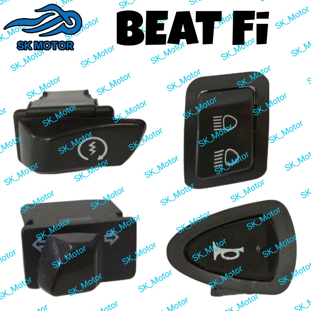 Honda BEAT 110 V1 V2 Button Starter Horn Hi Low Signal Cover Switch ...