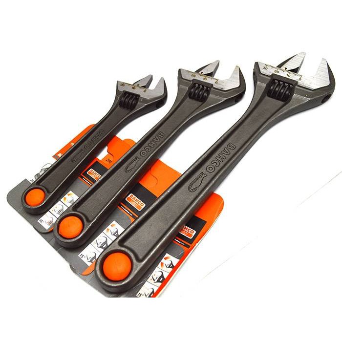 Bahco 6 8 10 12 Inch Hardened Adjustable Wrench Model 8070/8071/8072/8073-Black (Adjustable ...