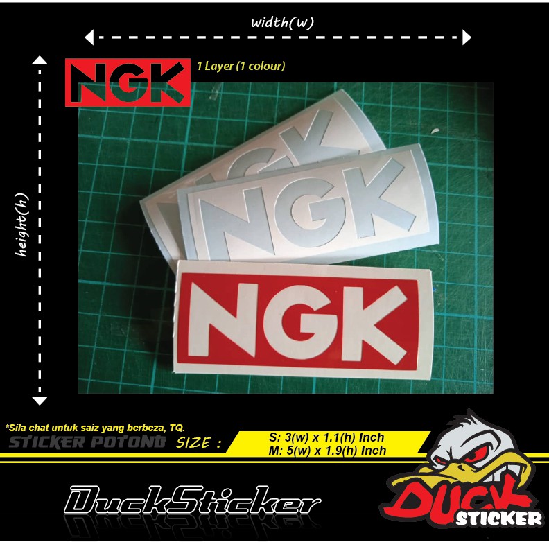 NGK SPARK PLUG STICKER 1PCS (1 COLOUR) | Shopee Malaysia