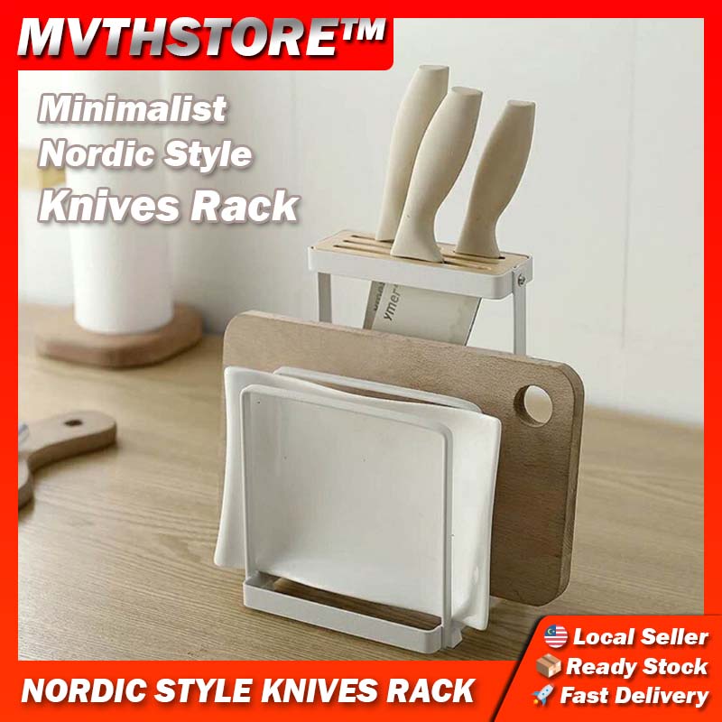 Minimalist Knives Rack, Kitchen Knife Rack For Knives and Chopping ...
