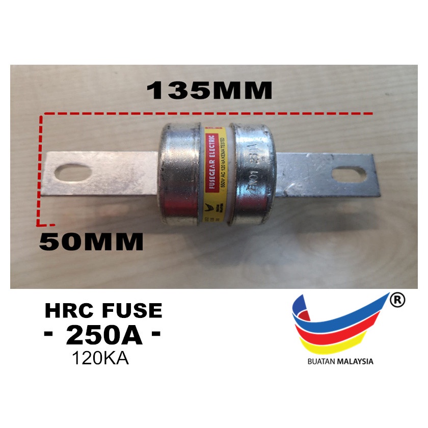 HRC Fusegear Electric 250A FUSE MADE IN MALAYSIA | Shopee Malaysia
