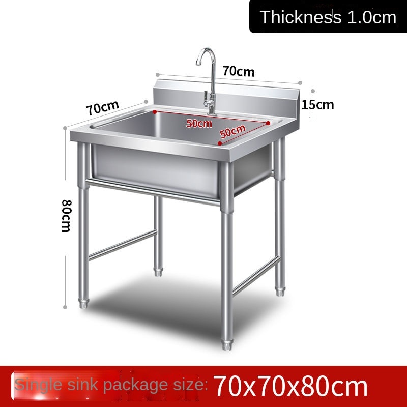 Stainless Steel Kitchen Sink Multifunctional Portable Single Double ...