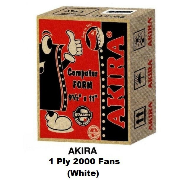Akira 1 Ply 2000 Fans NCR Paper Computer Form (All White) | Shopee Malaysia
