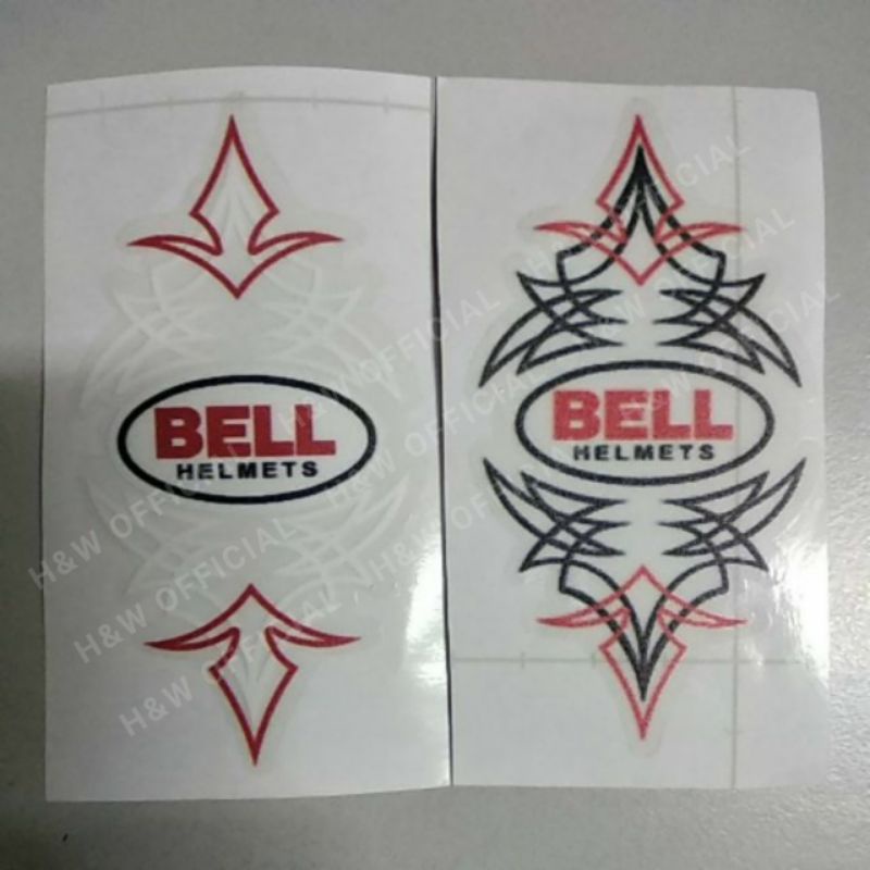 Bell Sticker Helmet Transparent Sticker PVC Waterproof UV Printing ...