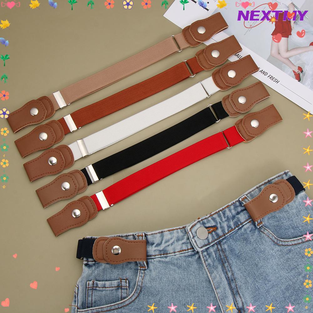 NEXTSHOP Fashion Kids belts Adjustable Stretch Canvas Buckle-Free Belt ...