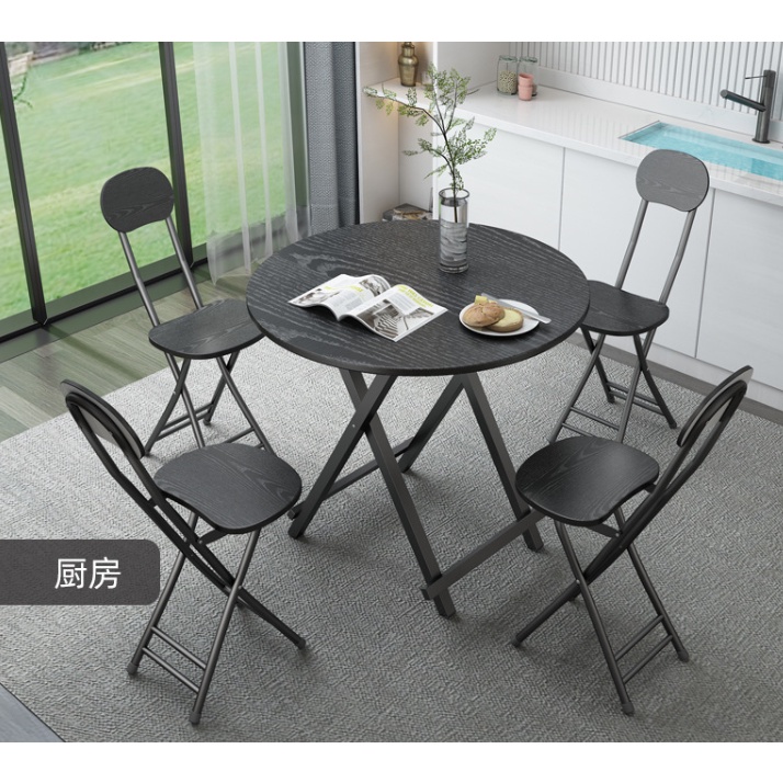 JIAJU Mordern 60CM Height Foldable Small Dining Table Desk Computer ...