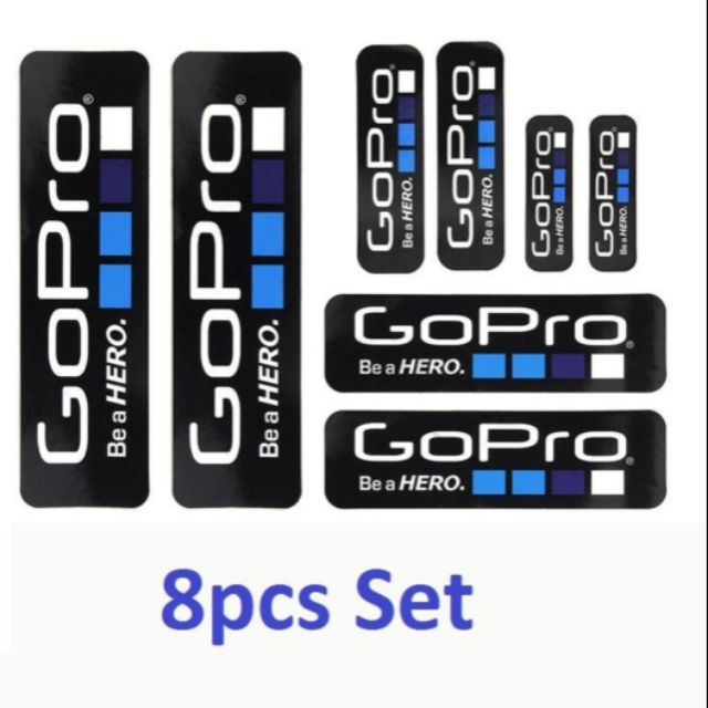 SOONSUN 8pcs Sticker Set Icon Logo Decal for GoPro Hero 10 9 8 7 6 5 ...