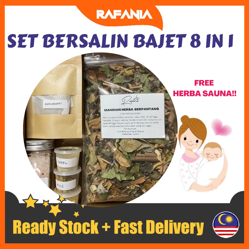 Set Berpantang Ibu Bersalin Lengkap Bajet 8 in 1 ibu berpantang ...