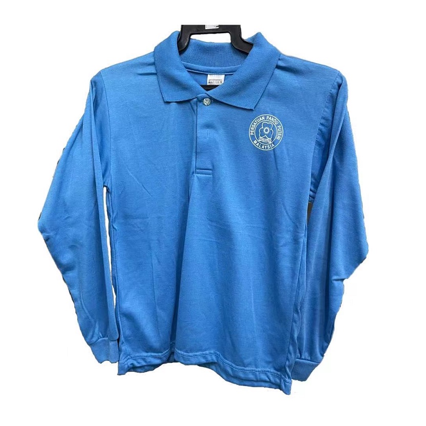 Pandu Puteri Tunas Puteri Tshirt Collar Baru Biru Lengan Panjang ...