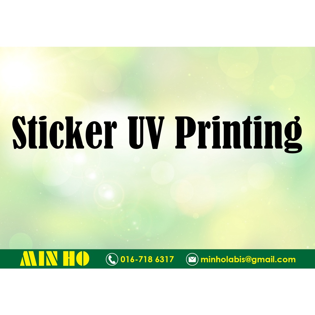 Sticker UV Printing (Custom Design) | Shopee Malaysia