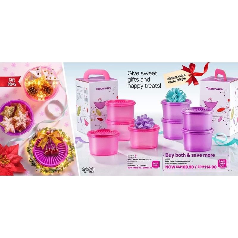 Tupperware Mini Deco Can(4pcs) | Shopee Malaysia