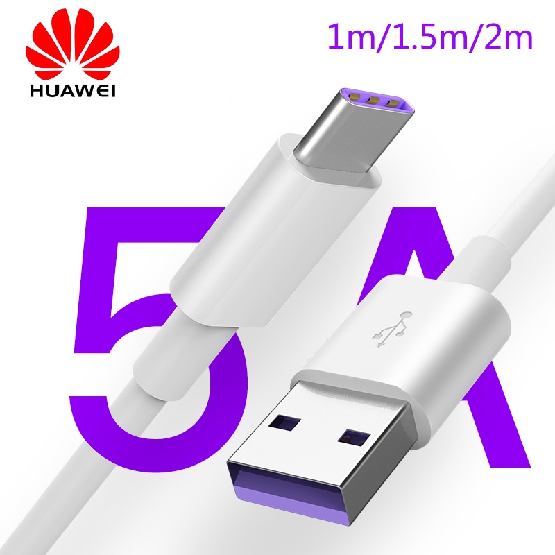 original Huawei 5A Cable supercharge P30 P20 mate 9/10/20 P10 pro honor ...