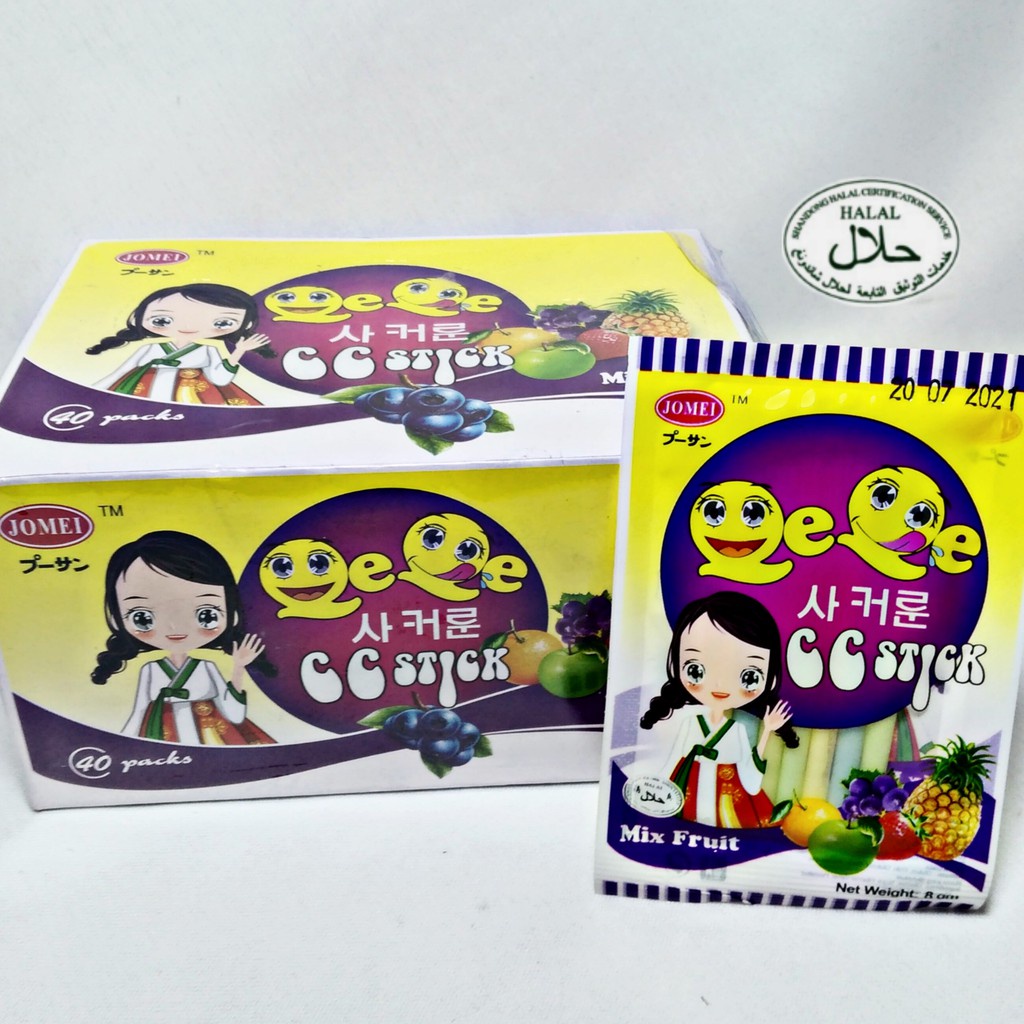 40 Packs Jomei CC Stick CC Sticks Mix Fruit Powder Candy HALAL (LOCAL ...