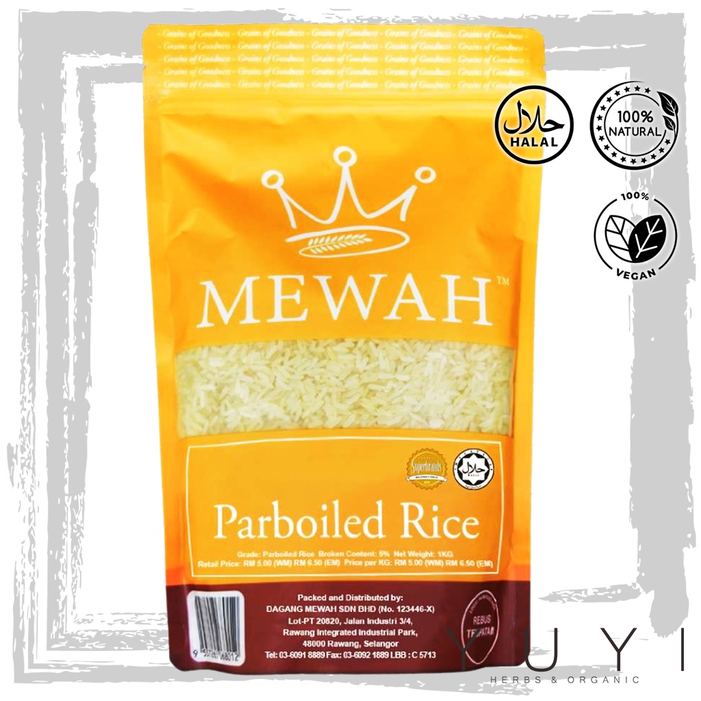 【Mewah】Parboiled Rice - 1kg | Shopee Malaysia