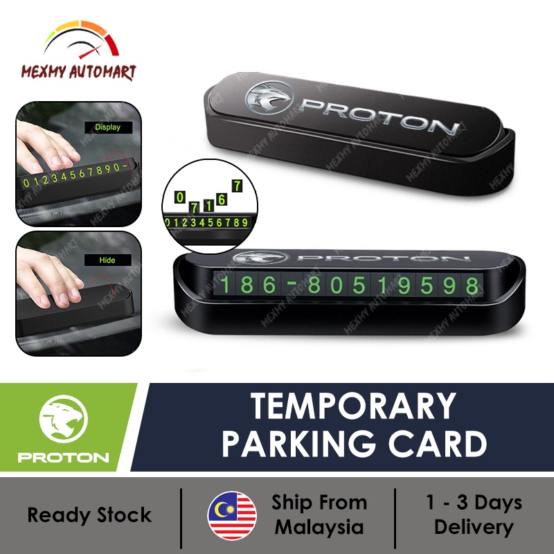 Proton Temporary Parking Mini Card Sticker Sucker Plate Telephone ...