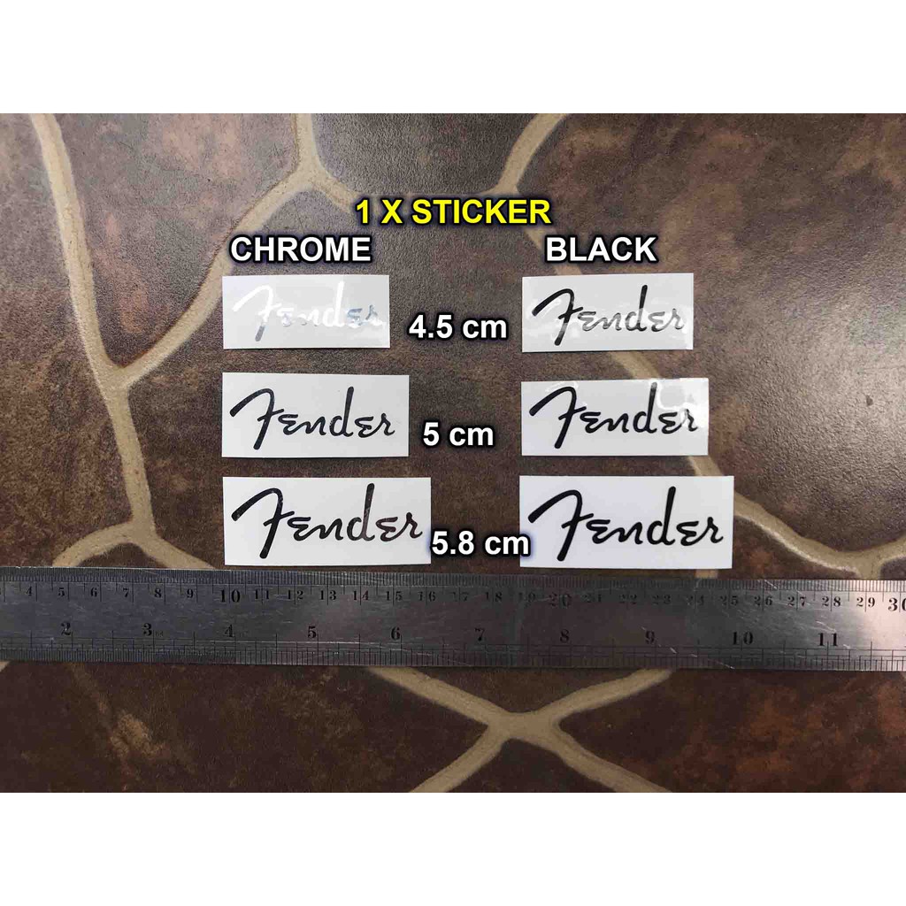 Electric Fender Guitar Headstock Sticker Stratocaster Telecaster Not ...
