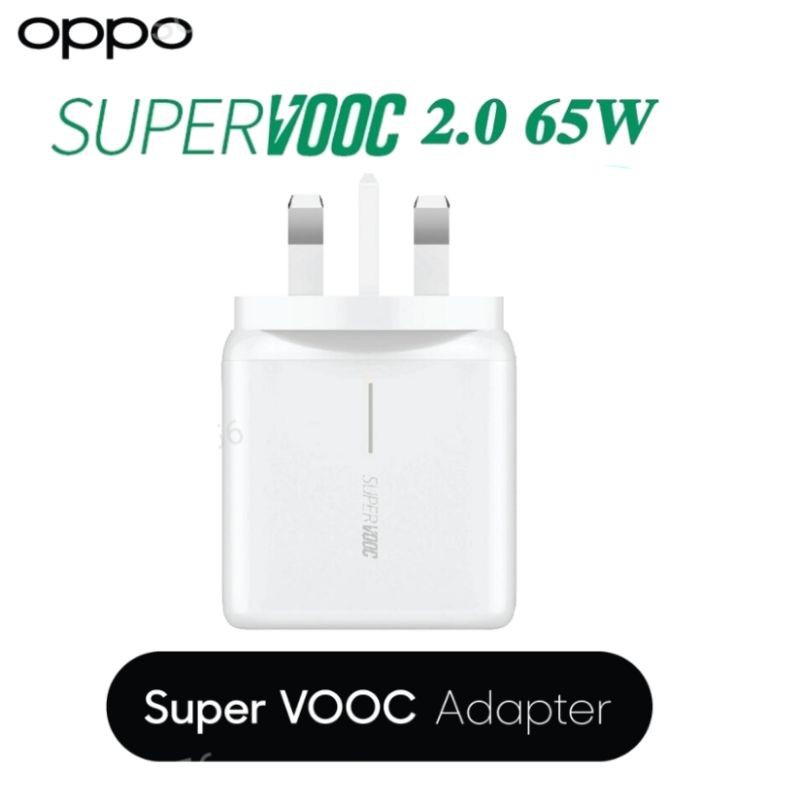 OPPO 100% ORIGINAL SUPER FLASH VOOC 2.0 CHARGER 65W TYPE-C | Shopee ...