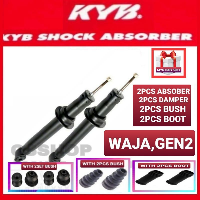 BF KYB PROTON WIRA , WAJA , GEN2 ABSORBER REAR GAS WITH BUSH + DAMPER ...