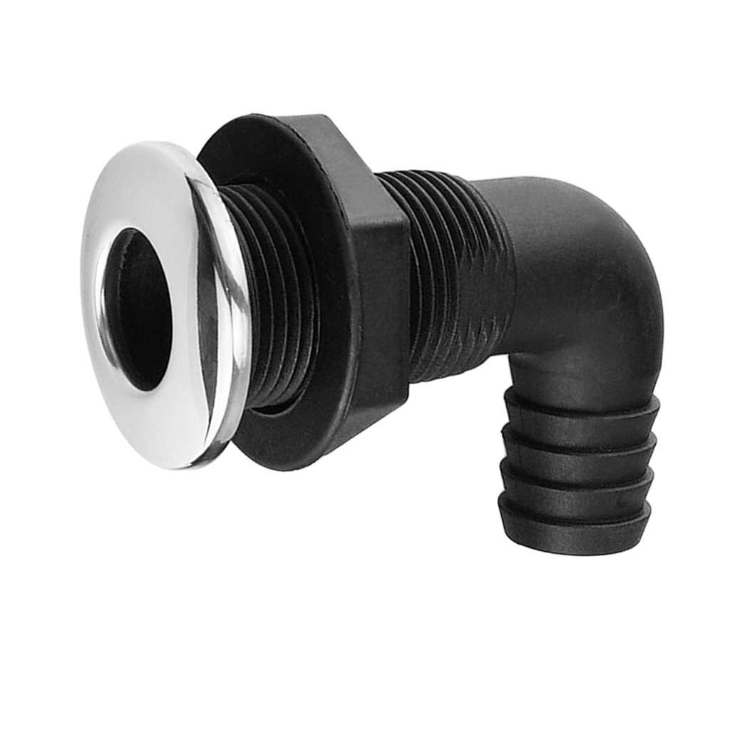 BOAT THRU HULL 90 DEGREE WITH SS 316 TRIM RING 3/4" (19MM) | Shopee ...