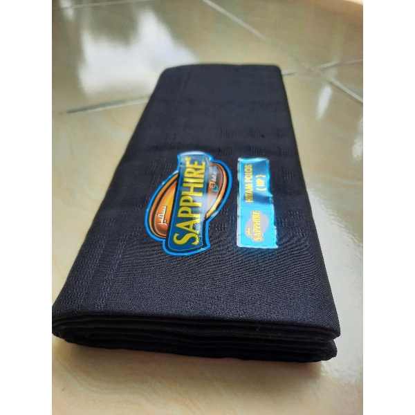 HITAM Plain black sapphire sarong / plain black sapphire sarong / black ...