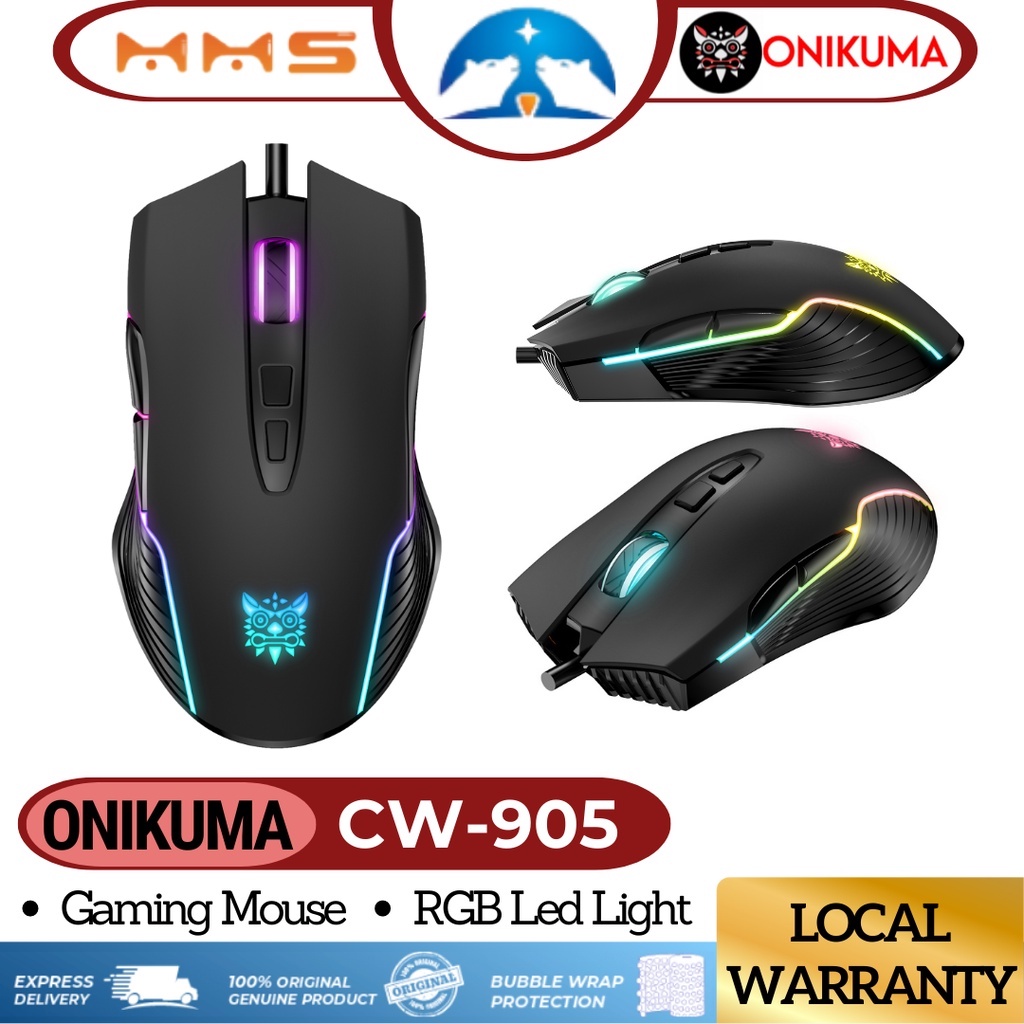 ONIKUMA | CW905 RGB Gaming Mouse Wired, USB Optical Computer Mice with ...