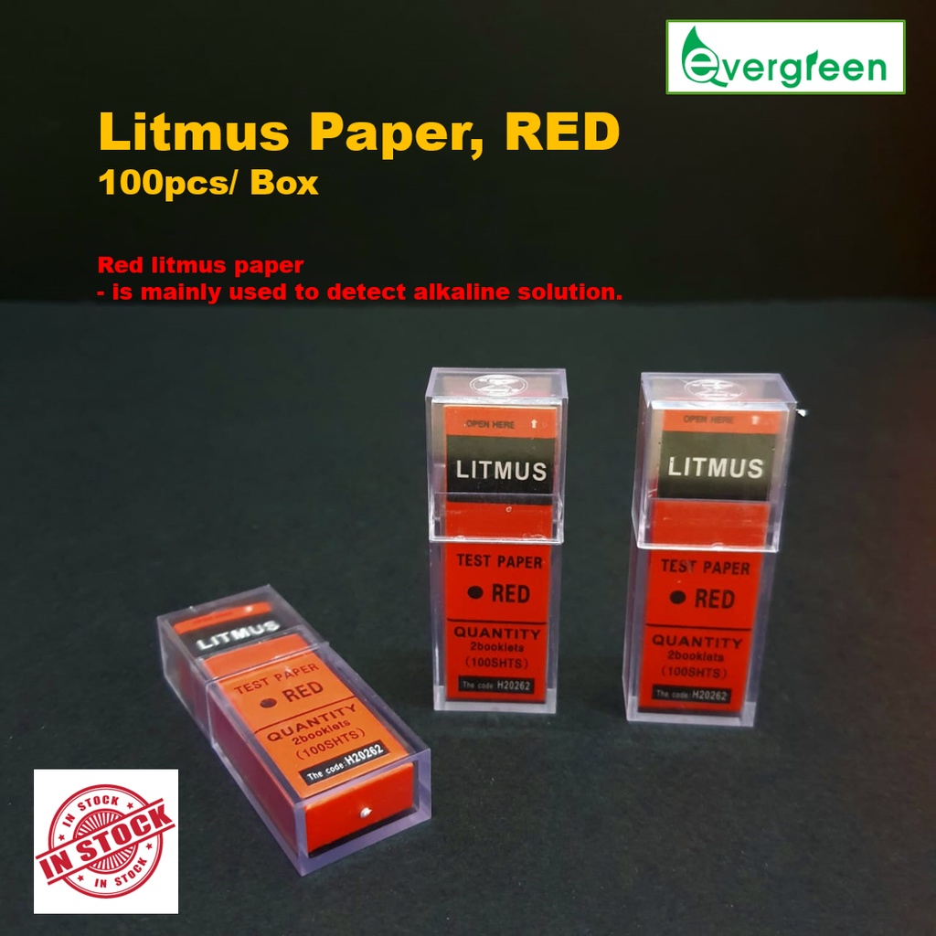 Red Litmus paper, 100pcs | Shopee Malaysia