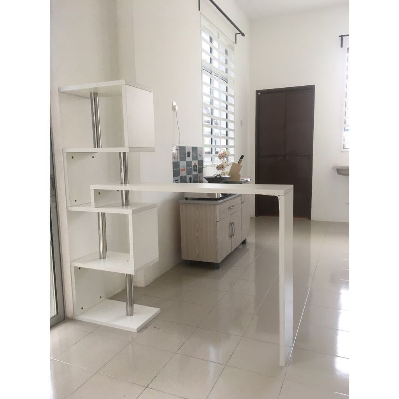 Rotating 360 Swivel Living Room Mini Bar Counter Top Table 120cm x 50cm ...