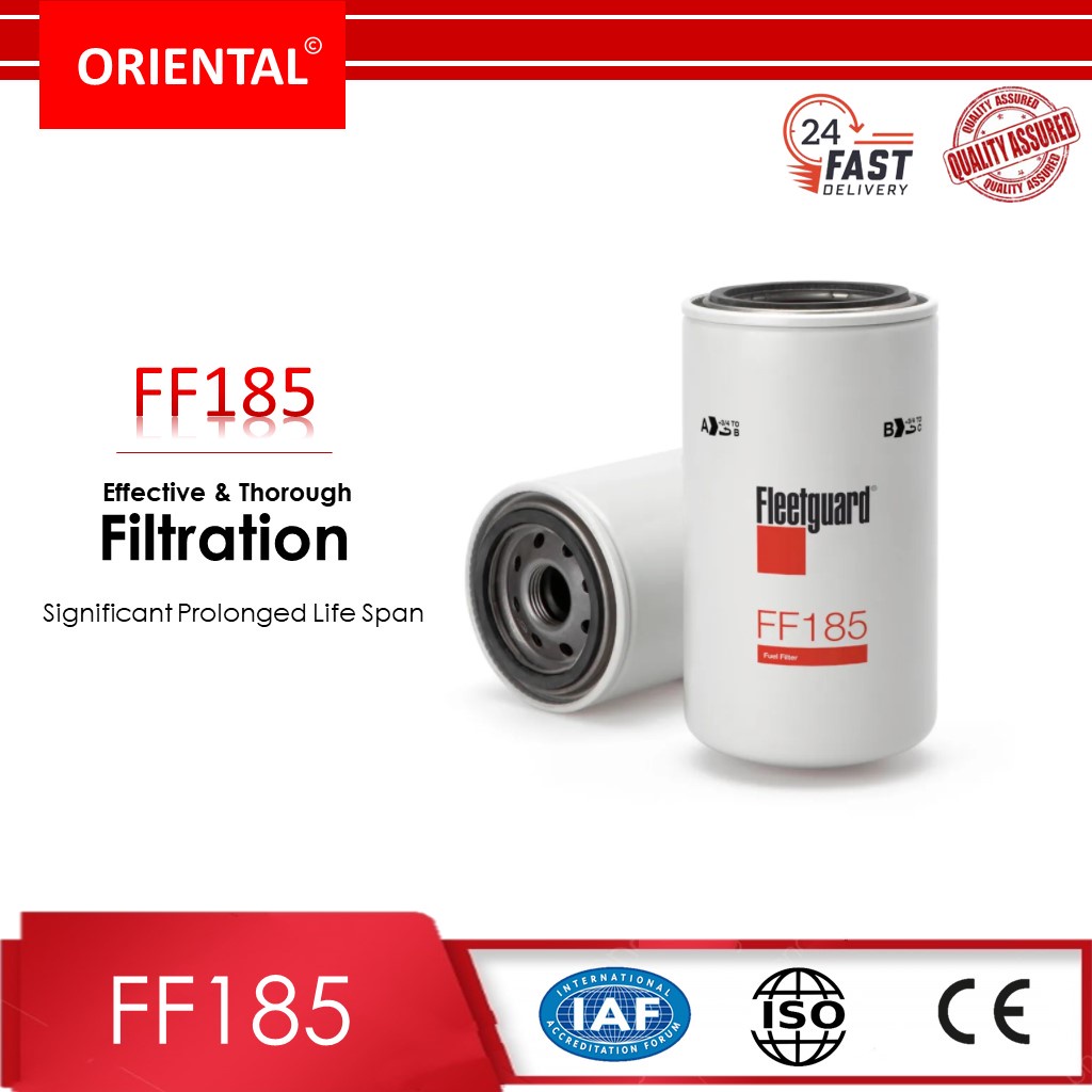 Fleetguard FF185 Fuel Filter | P557440 | 0777261 | BM78672 | Genuine ...