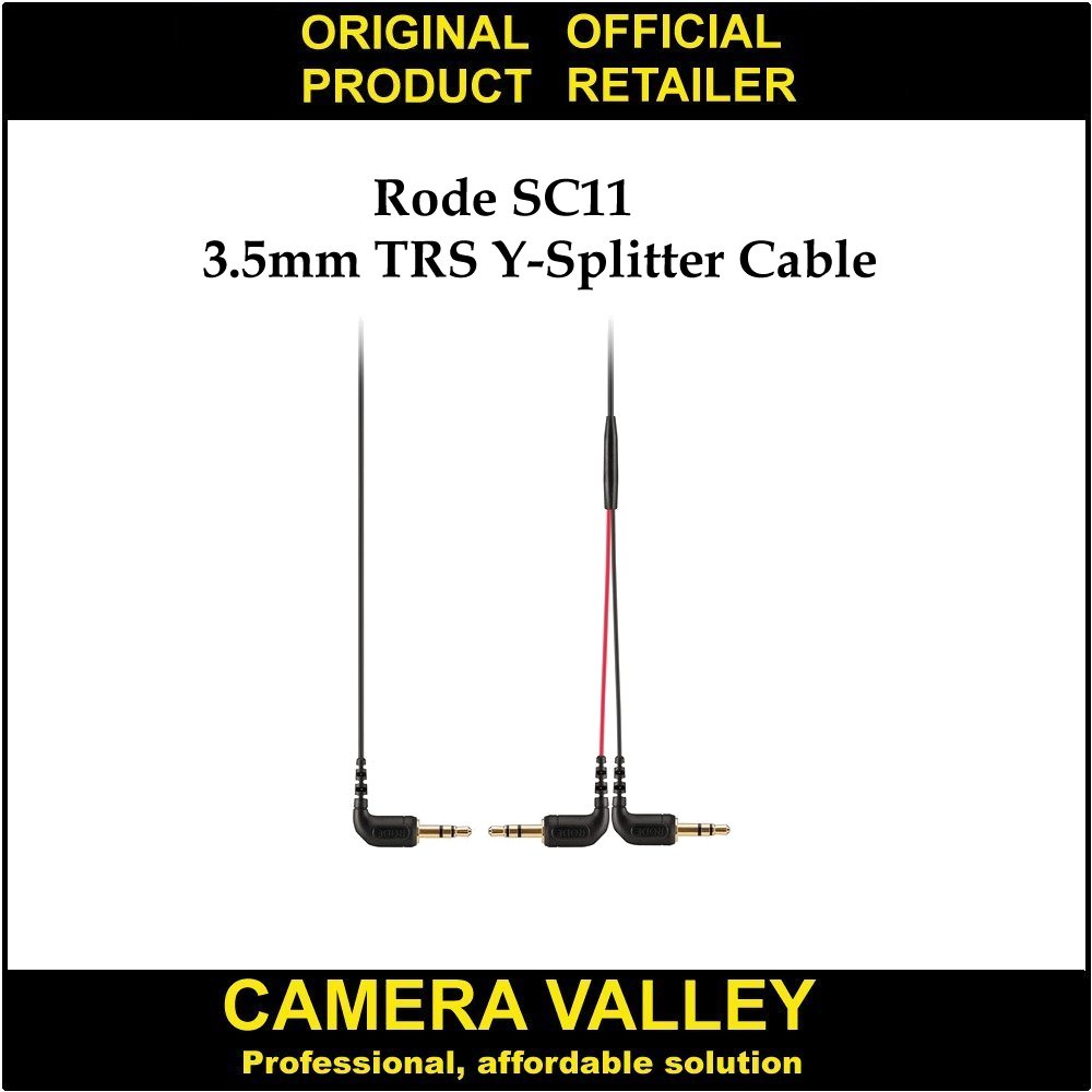 Rode SC11 Right-Angle 3.5mm TRS Y-Splitter Cable (10.8") | Shopee Malaysia