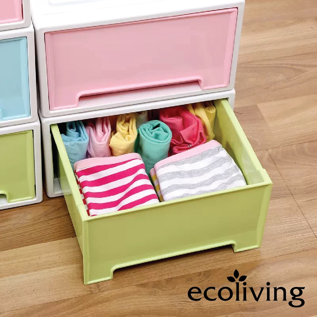 ECO LIVING 5 Tiers/Layer Drawer,Multi-Colour Storage Cabinet W/Handle ...
