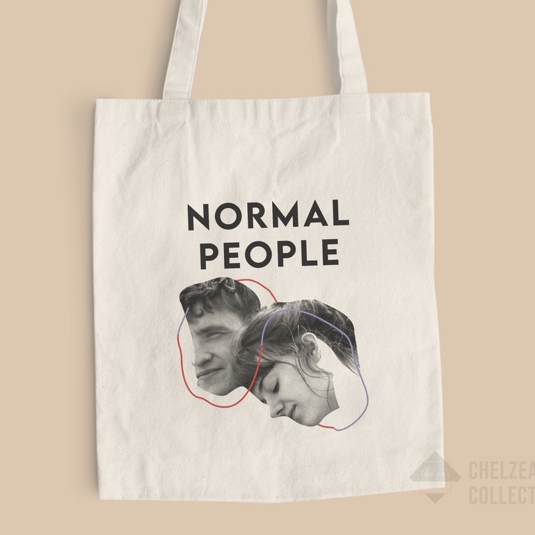 Canvas Tote Bag - Sally Rooney Inspired Normal People Conversation with ...