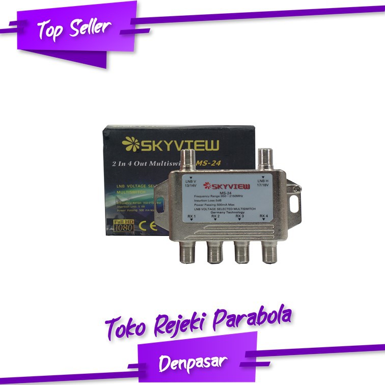 Trp Skyview Multiswitch Parabola 2x4 1 Satellite 4 Receivers New Release | Shopee Malaysia